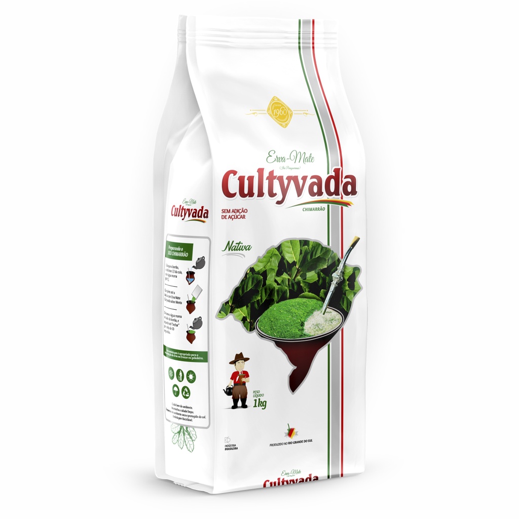 Erva-mate Cultyvada Nativa 1 kg | Shopee Brasil