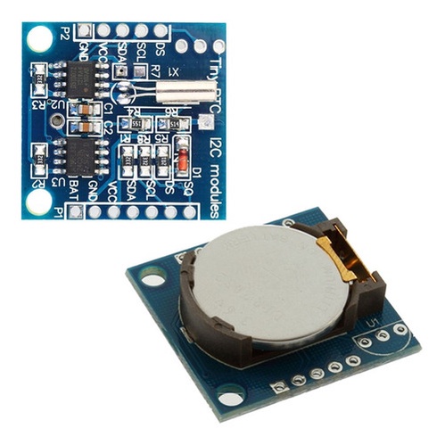 Módulo Relógio Rtc Ds1307 E At24c32 Com Bateria Arduino Pic | Shopee Brasil