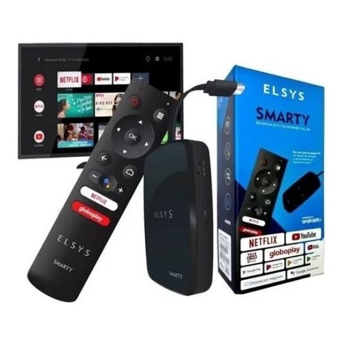 Receptor TV Smart Via Internet Full HD Preto ETRI01 Elsys | Shopee Brasil