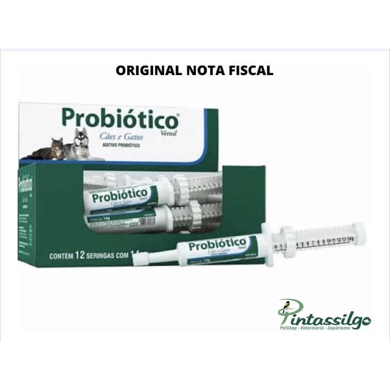Probiótico para cães gatos Vetnil 14 gramas Original | Shopee Brasil