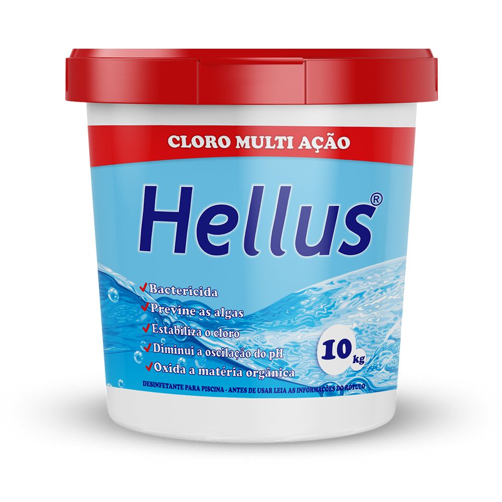 Cloro Granulado Para Piscina 5 em 1 Hellus 1 Kg Quibenne | Shopee Brasil