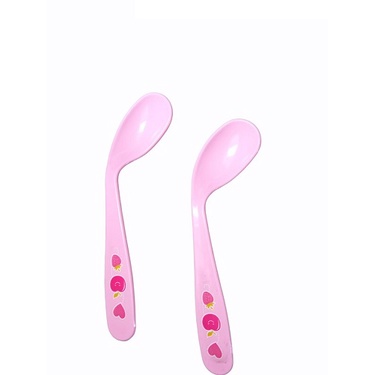 Kit 2 Colheres Alimentação P/canhoto Torta Lado Direito Crianças Rosa ...