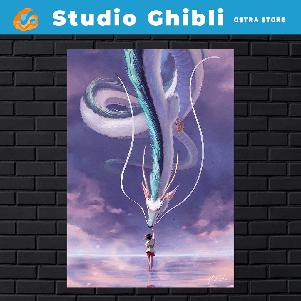 Studio Ghibli 01 a 15 - Placa MDF & Quadro com Moldura - A Viagem de ...