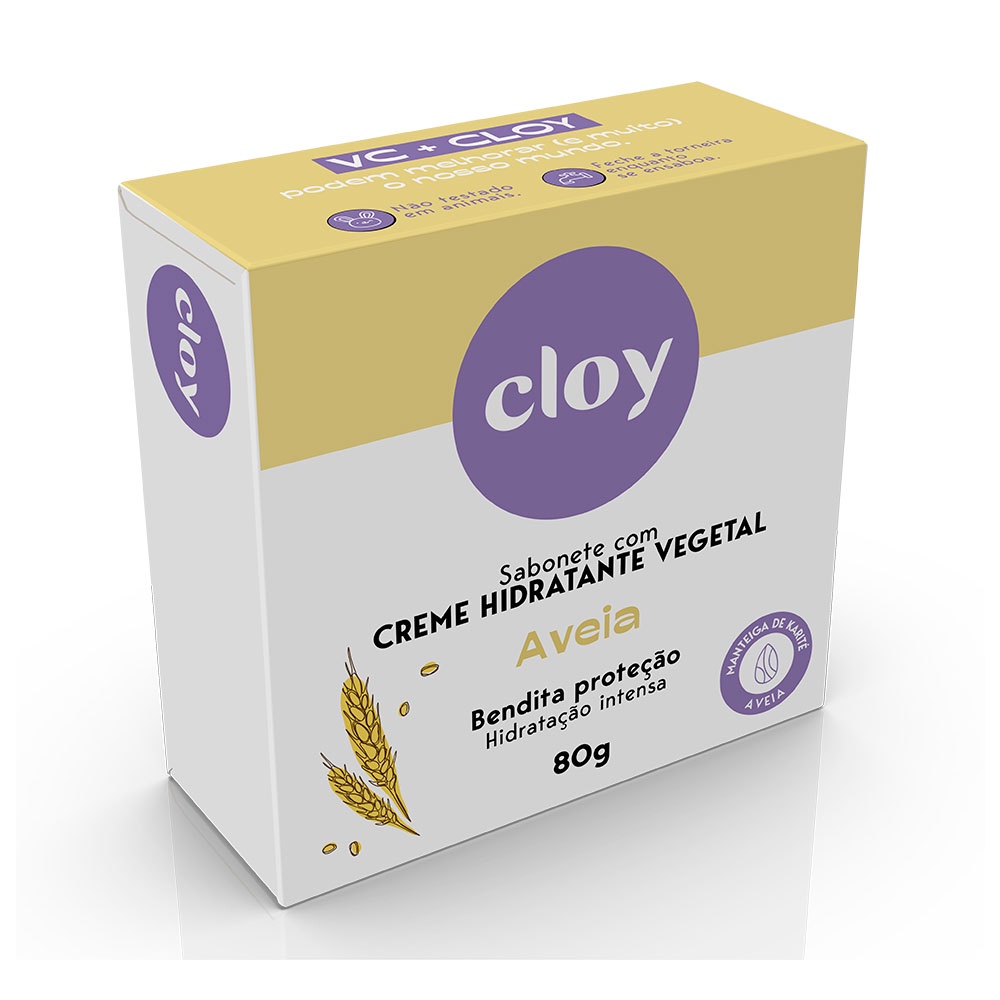 Sabonete Cloy Aveia Creme Hidratante Vegetal 80g | Shopee Brasil Sabonete Cloy Aveia Creme Hidratante Vegetal 80g | Shopee Brasil
