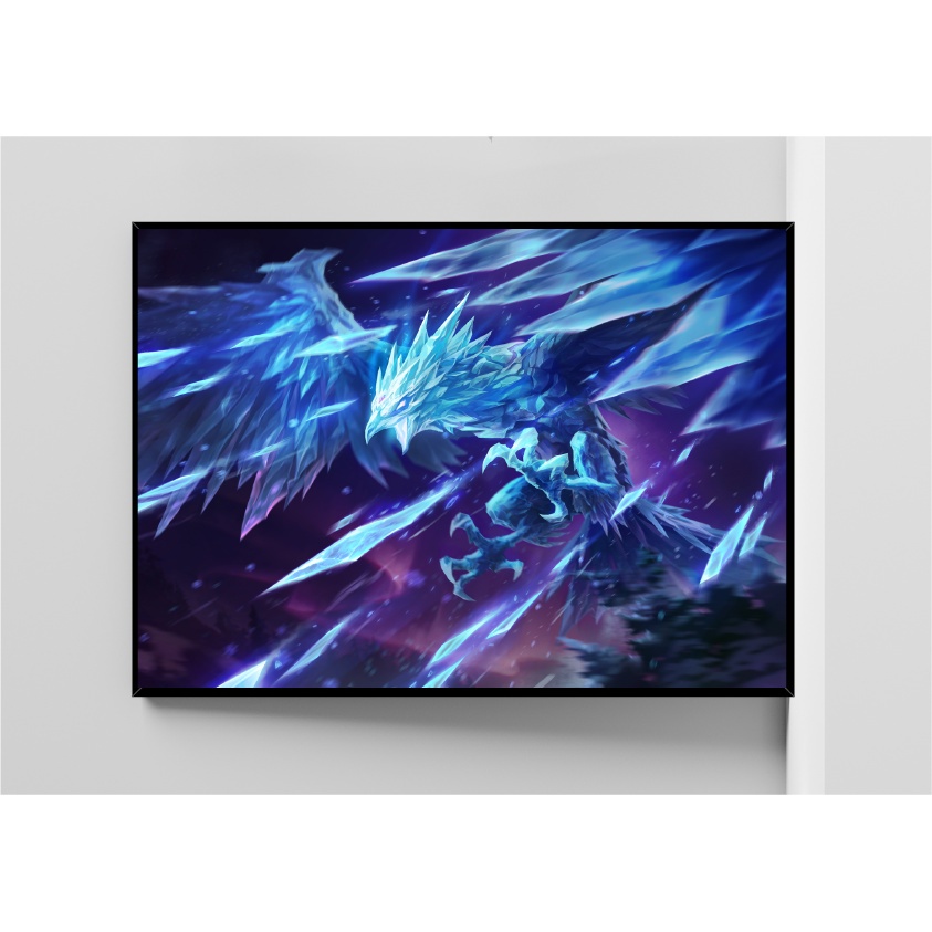 Quadro de mdf poster moldura, Jogo, Riot, Lol, Anivia | Shopee Brasil