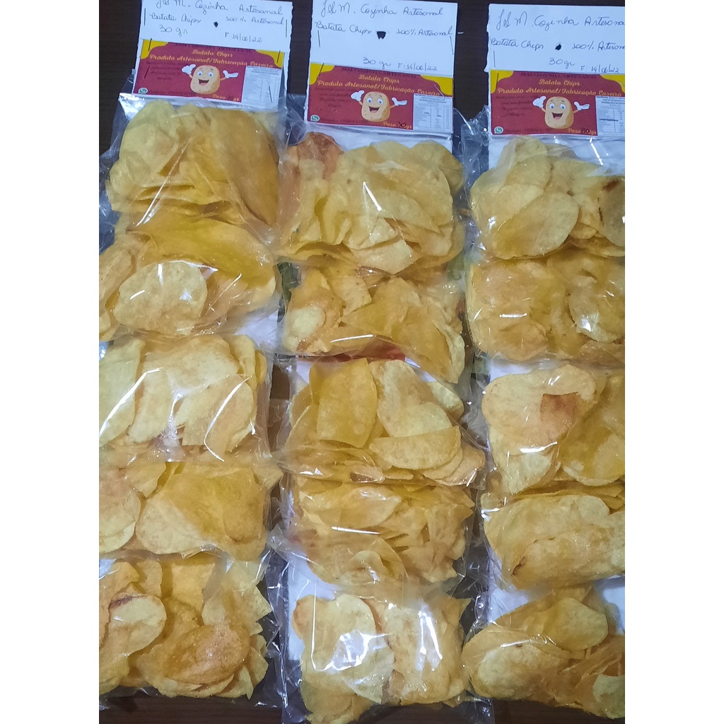 Batata Chips Artesanal 30g | Shopee Brasil