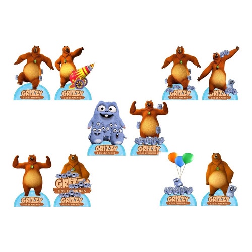 Grizzy E Os Lemmings Kit 10 Display 20 Cm | Shopee Brasil