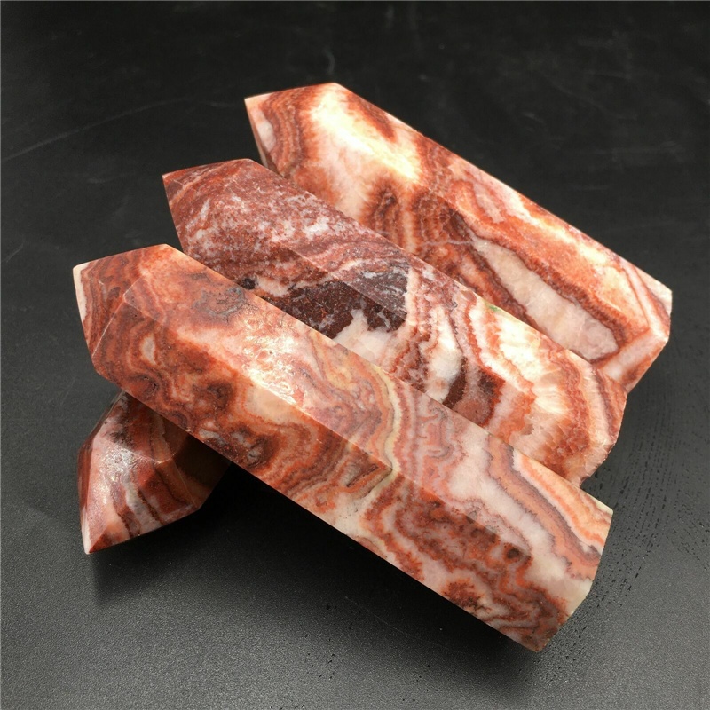 Pedra De Cristal De Porco Natural Coluna Prismas Hexagonais Torre De ...