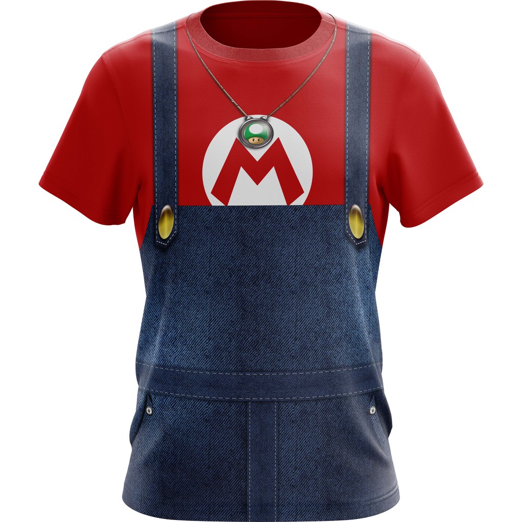Camiseta Camisa MARIO BROS - ADULTO | Shopee Brasil