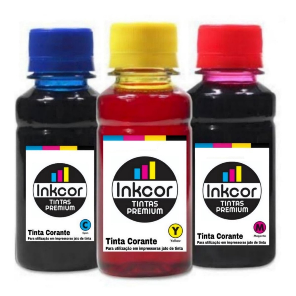 Tinta Recarga de Cartuchos Colorido Compatível com Impressora HP ...