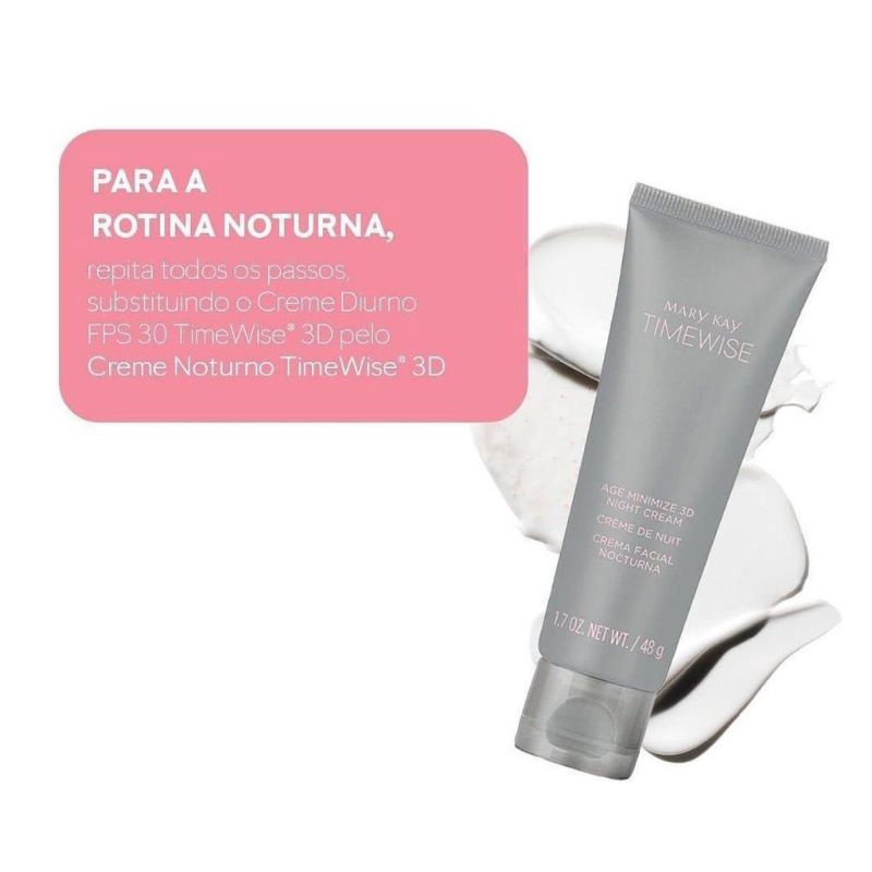 Creme Noturno TimeWise 3D® | Shopee Brasil