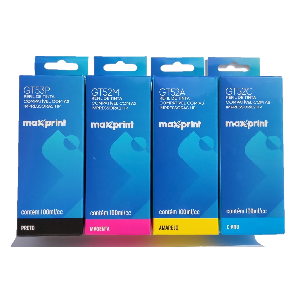 Kit Tinta Maxprint P/ Multifuncional HP Deskjet GT 5820 | Shopee Brasil