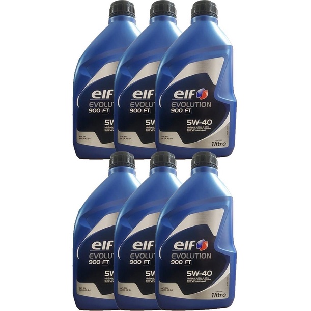 Kit 6 Litros Elf Evolution 900 Ft 5w40 Sinteti | Shopee Brasil