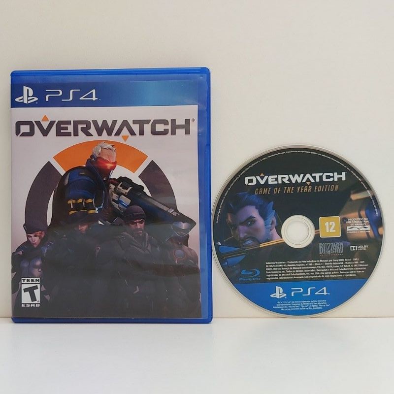 Overwatch Game Of The Year Edition Ps4 Capa Xerox Original Mídia Física ...