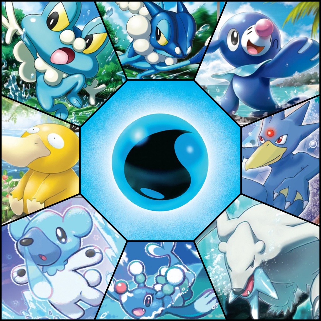 Cartas Pokemon Tipo Agua Lotes Variados - (Sem Repetição) | Shopee Brasil