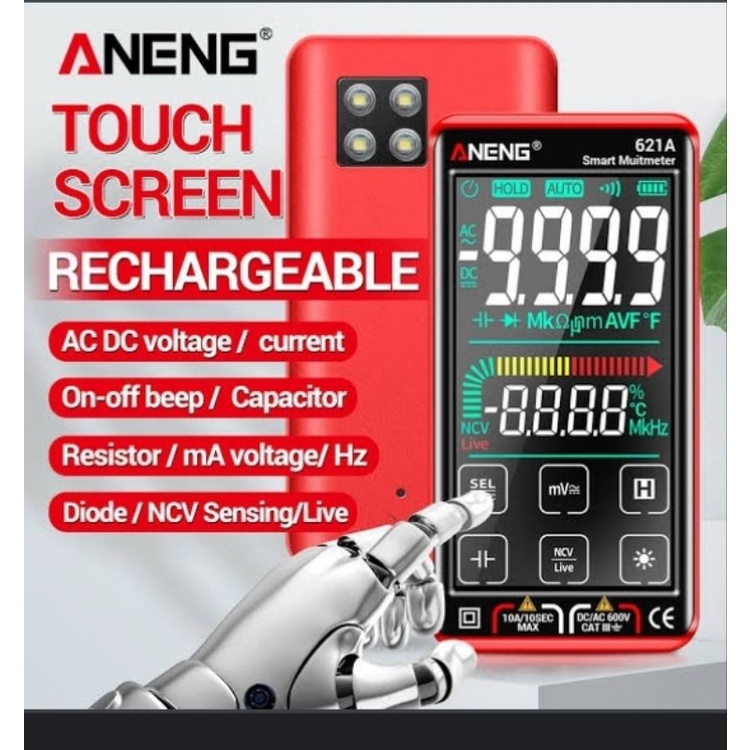 ANENG 621A Multímetro Digital Inteligente | Shopee Brasil