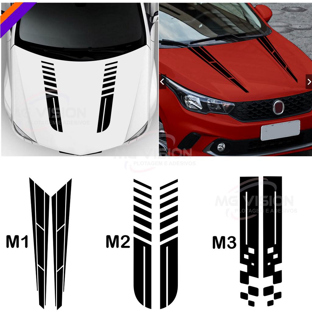 Adesivo capo carro universal fiat, ford, chevrolet, volks etc. | Shopee ...