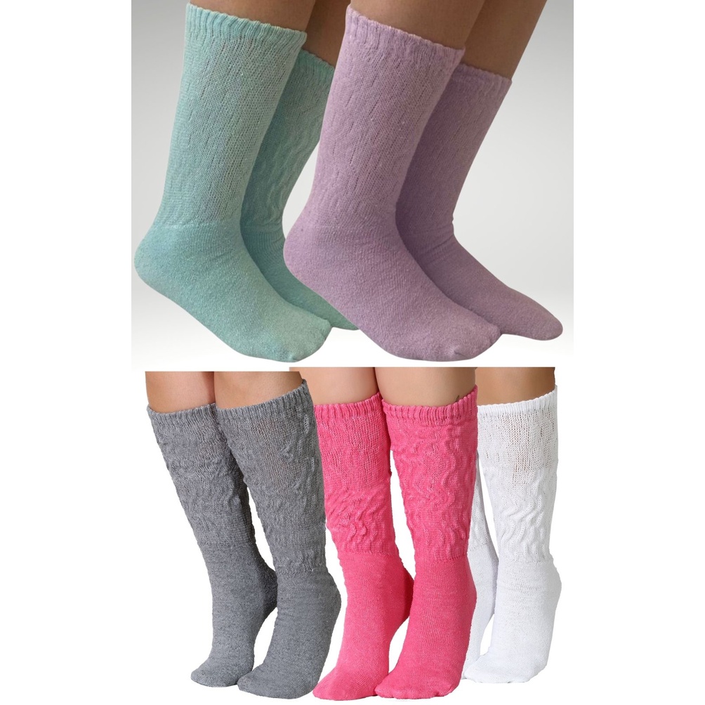 KIT 30 Pares de Meia aeróbica Feminina Academia Fitness cano alto ...