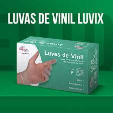Luva de Vinil para Procedimento Sem Pó Luvix | Shopee Brasil