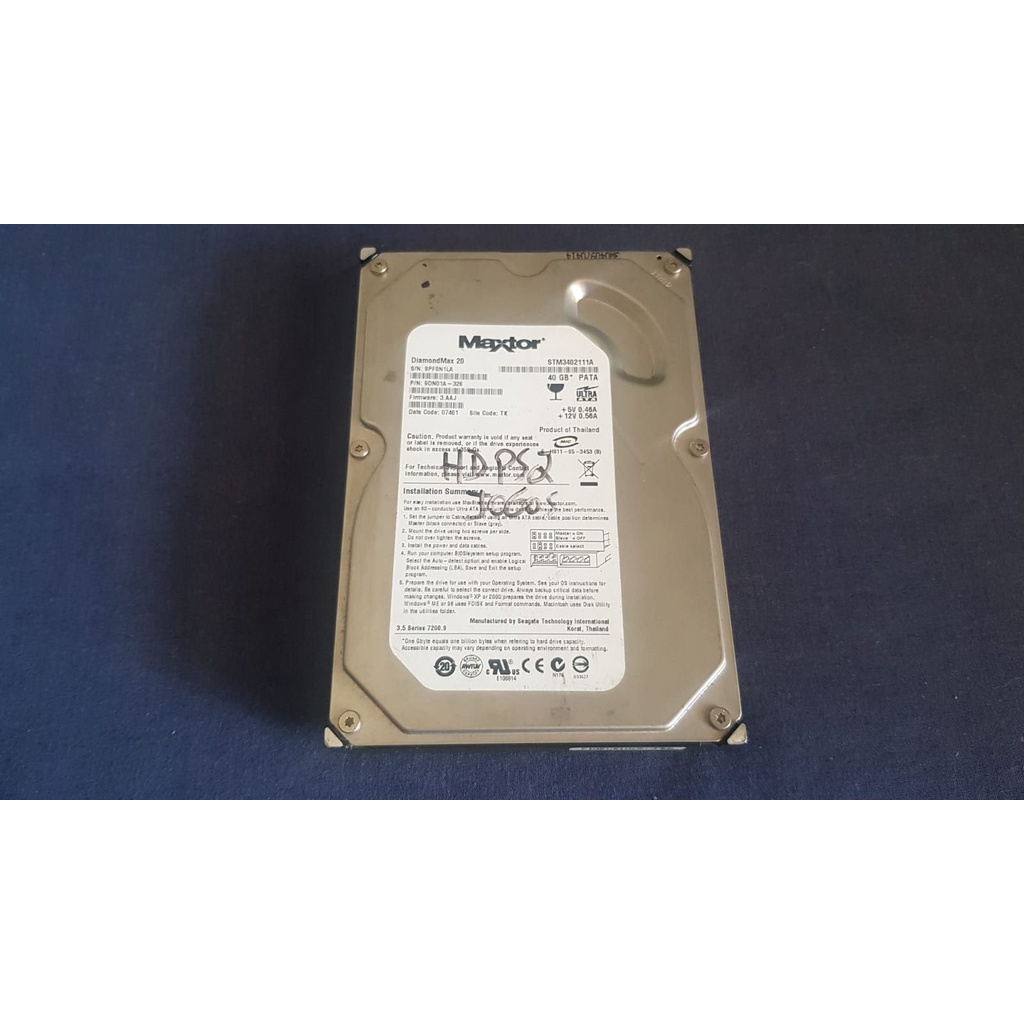 HD Maxtor DiamondMax IDE 40gb - para uso PS2 (sistema jogos OPL) | Shopee Brasil