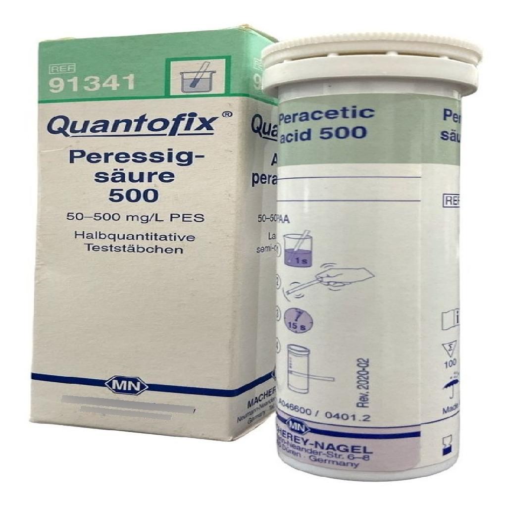 Quantofix Acido Peracetico 50-500mg/l 100 Tiras - M&n | Shopee Brasil