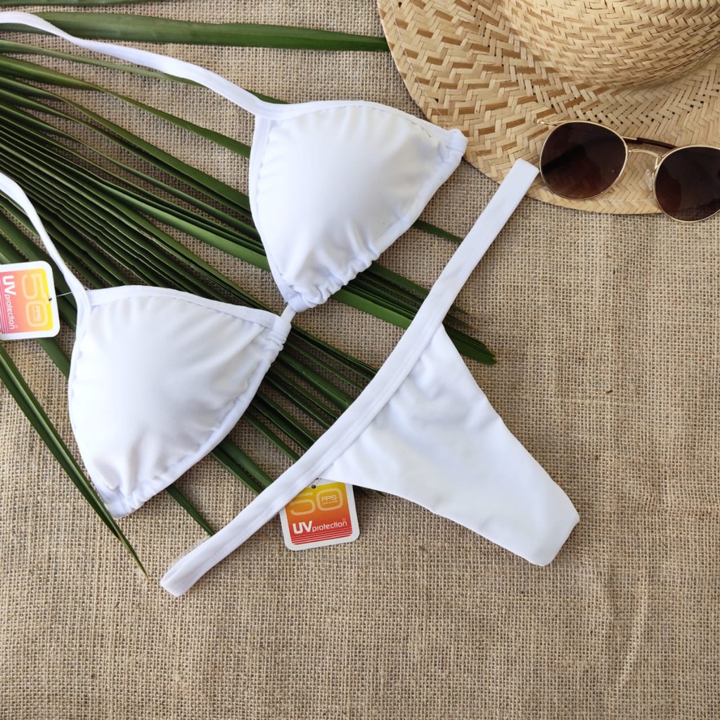 Biquini Marquinha Perfeita Branco Shopee Brasil