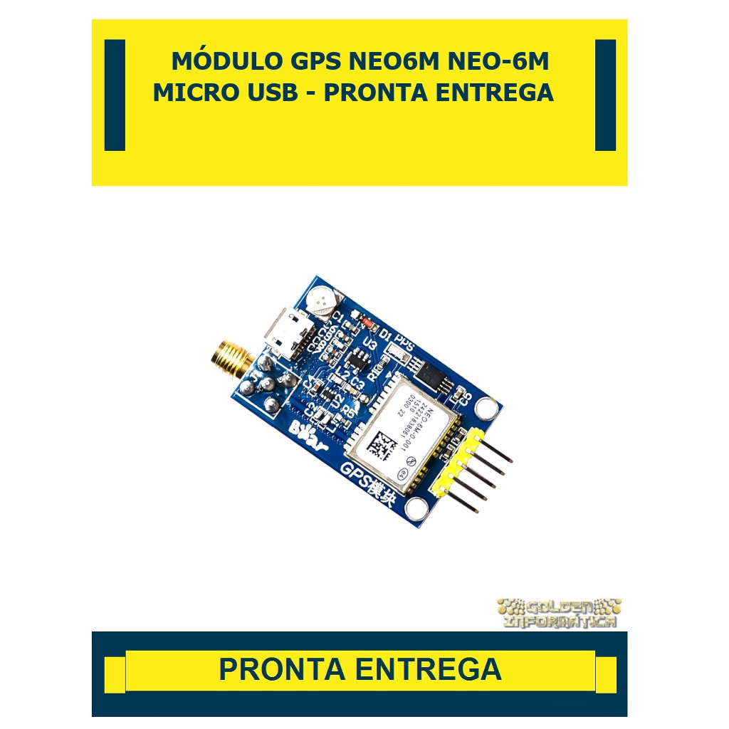 Módulo Gps Neo6m Neo-6m Micro Usb - Pronta Entrega | Shopee Brasil