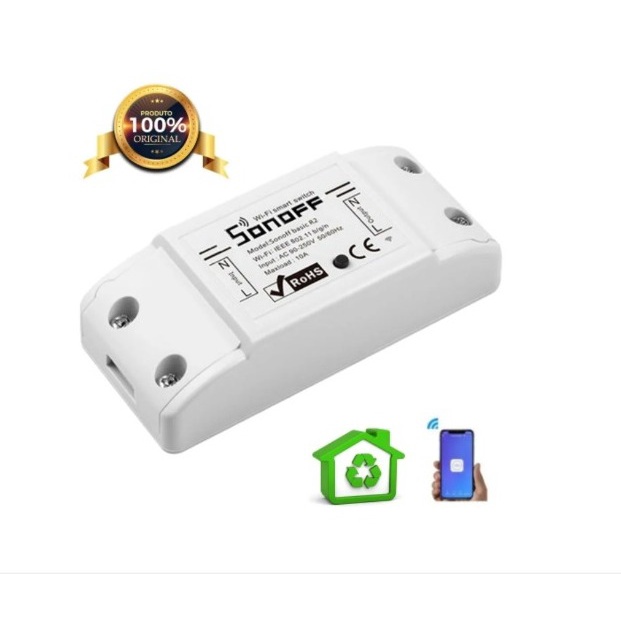 Interruptor Inteligente Sonoff Basic R2 Wifi - Google/alexa | Shopee Brasil