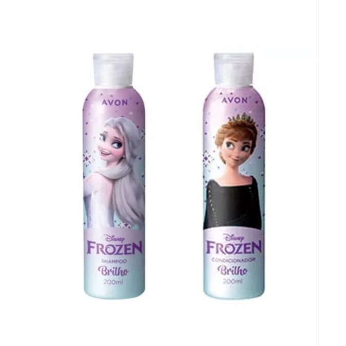 Kit Shampoo Elsa + Condicionador Anna Avon Disney Frozen 200ml/cada ...