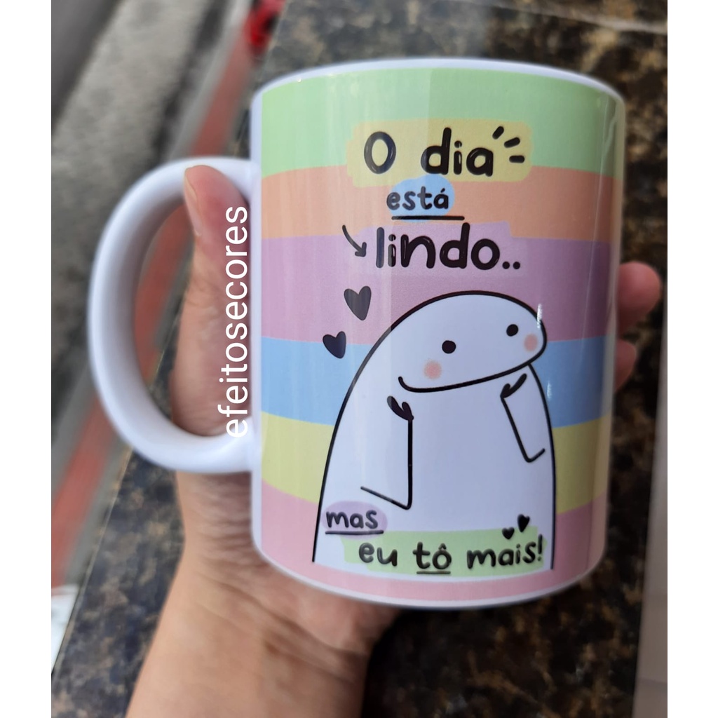 Caneca Porcelana Personalizada Flork. | Shopee Brasil