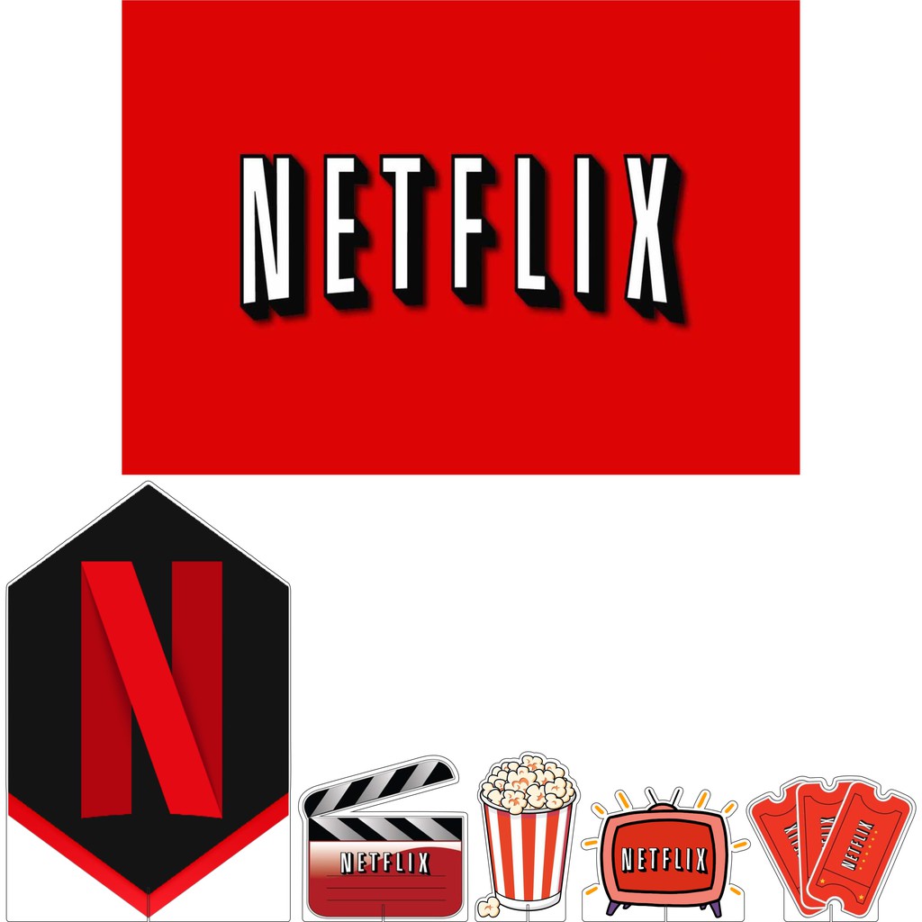 Mini Kit Display + Painel Festa Infantil Netflix | Shopee Brasil