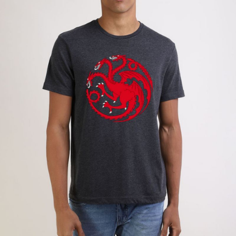 Camiseta Targaryen Game of Thrones House of the Dragon 100% Algodão ...