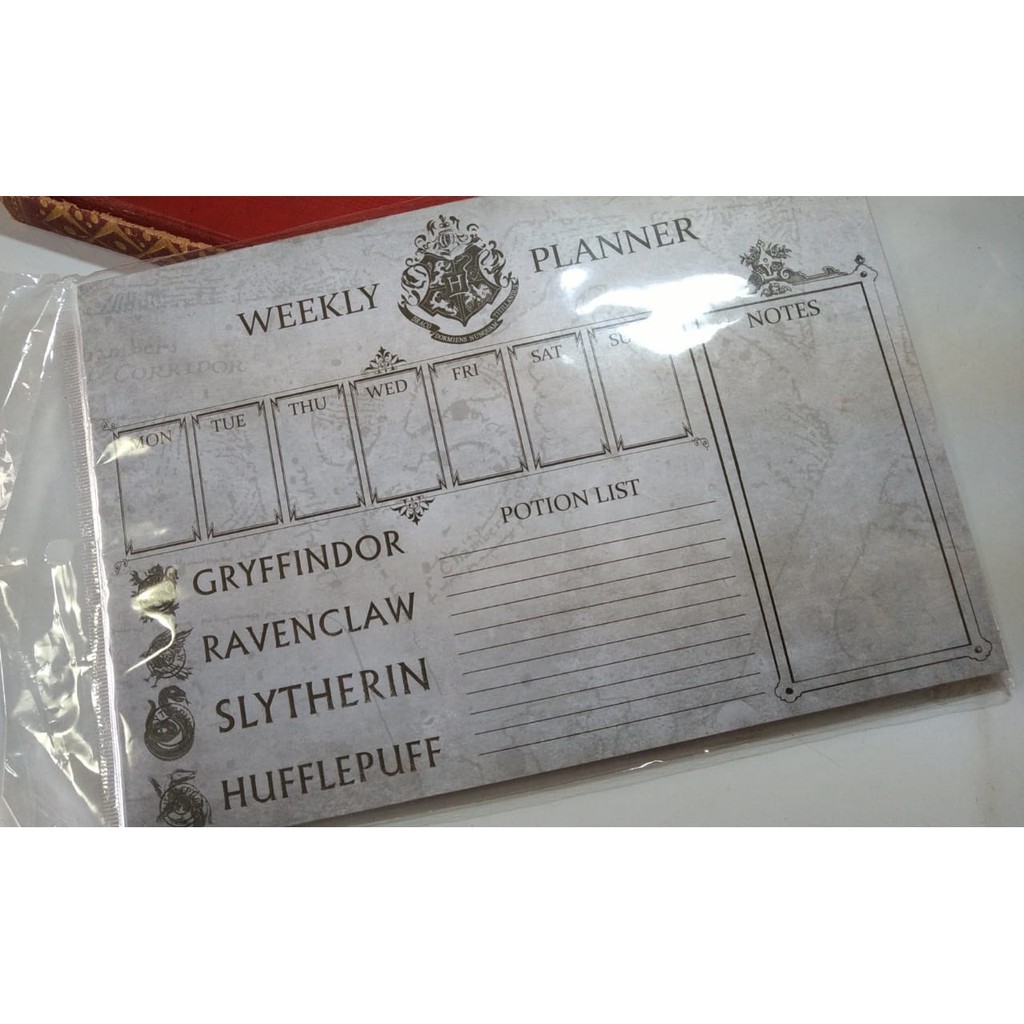 Planejamento Semanal Harry Potter - Weekly Planner - Original | Shopee ...