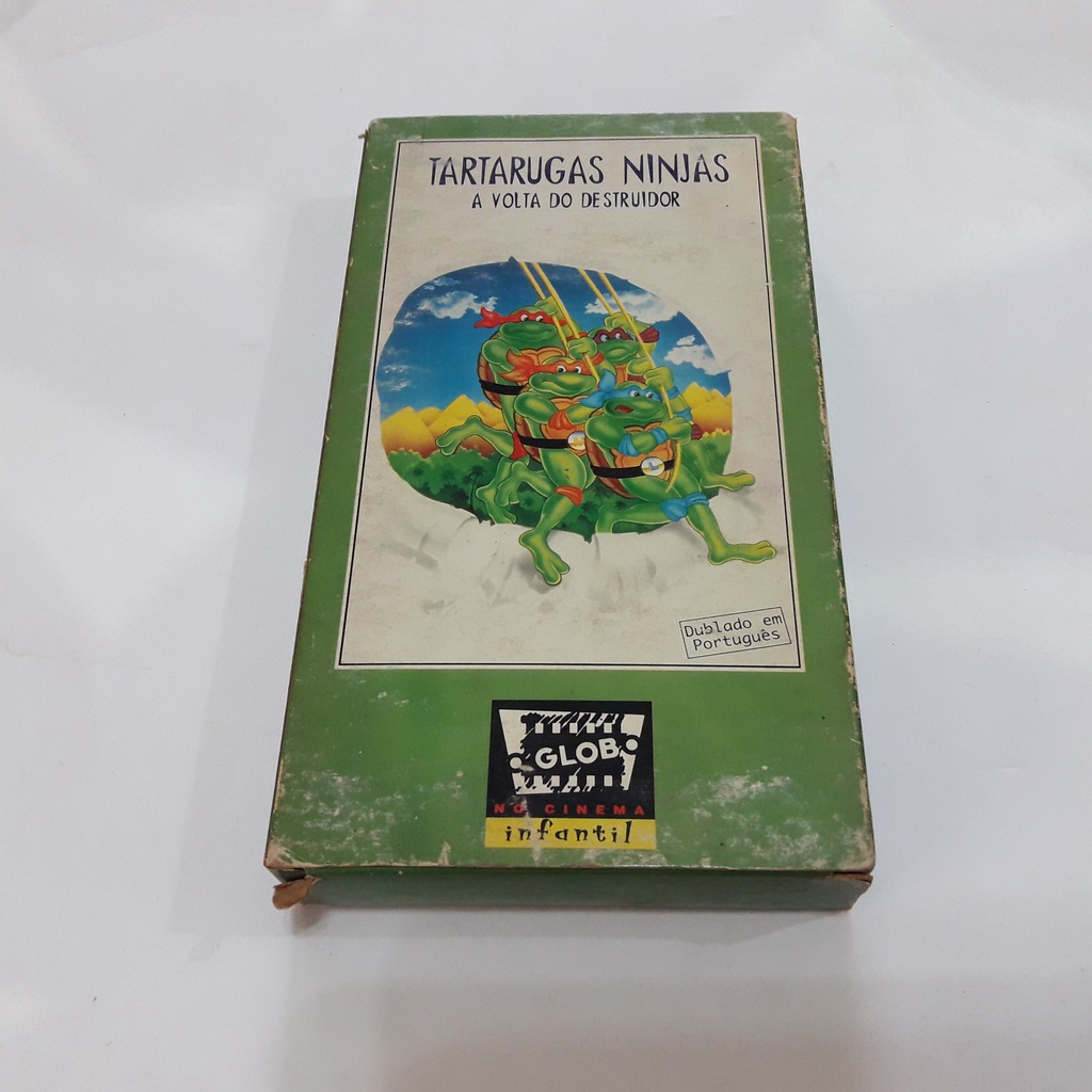 Fita Cassete VHS Usada Antiga do Desenho Tartarugas Ninjas A Volta do Destruidor Dublado ...
