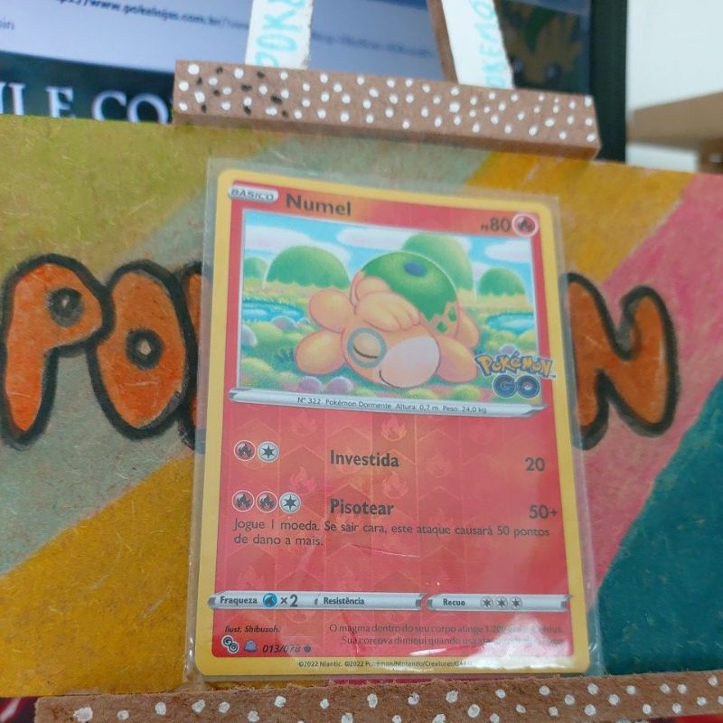 Carta Pokémon Numel Ditto Pokémon Go | Shopee Brasil
