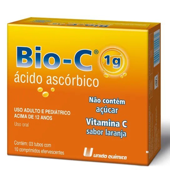 Bio C 1g 30 Comprimidos Efervescentes - Vitamina C | Shopee Brasil