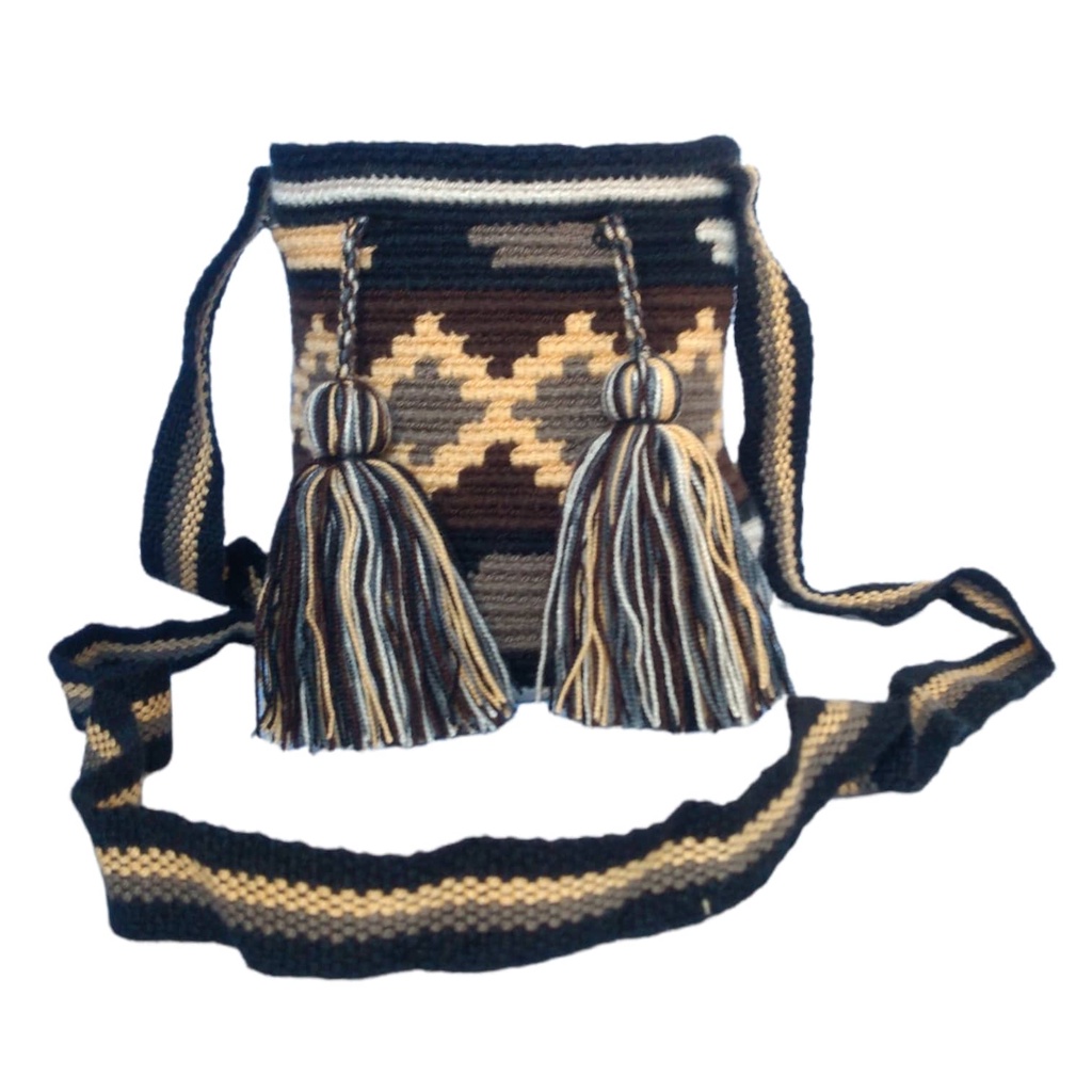 MINI Bolsa Wayuu Desenhos - artesanato da Colômbia | Shopee Brasil