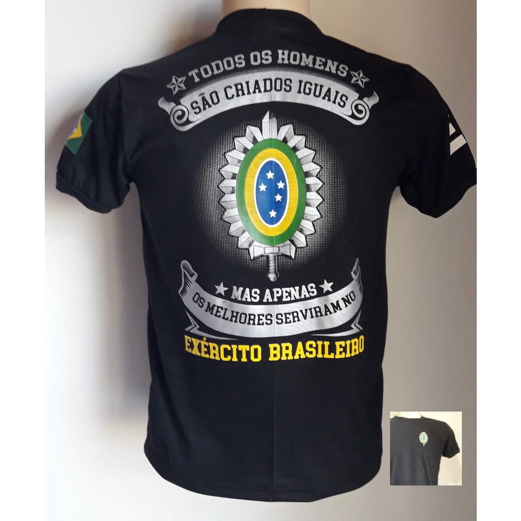 Camiseta Estampada Masculina Veterano Exercito Brasileiro | Shopee Brasil