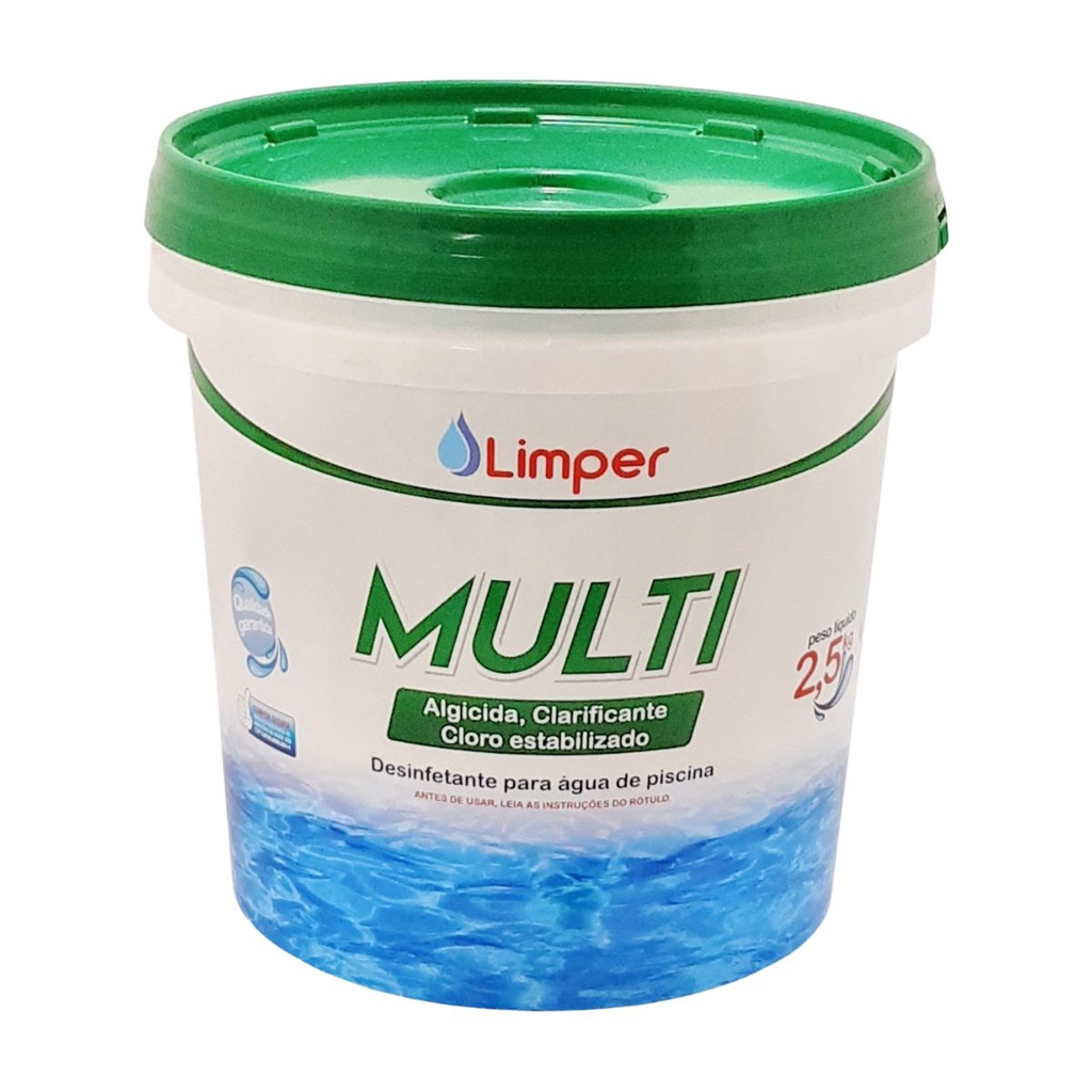 Cloro 2,5kg Limper 3 Em 1 | Shopee Brasil