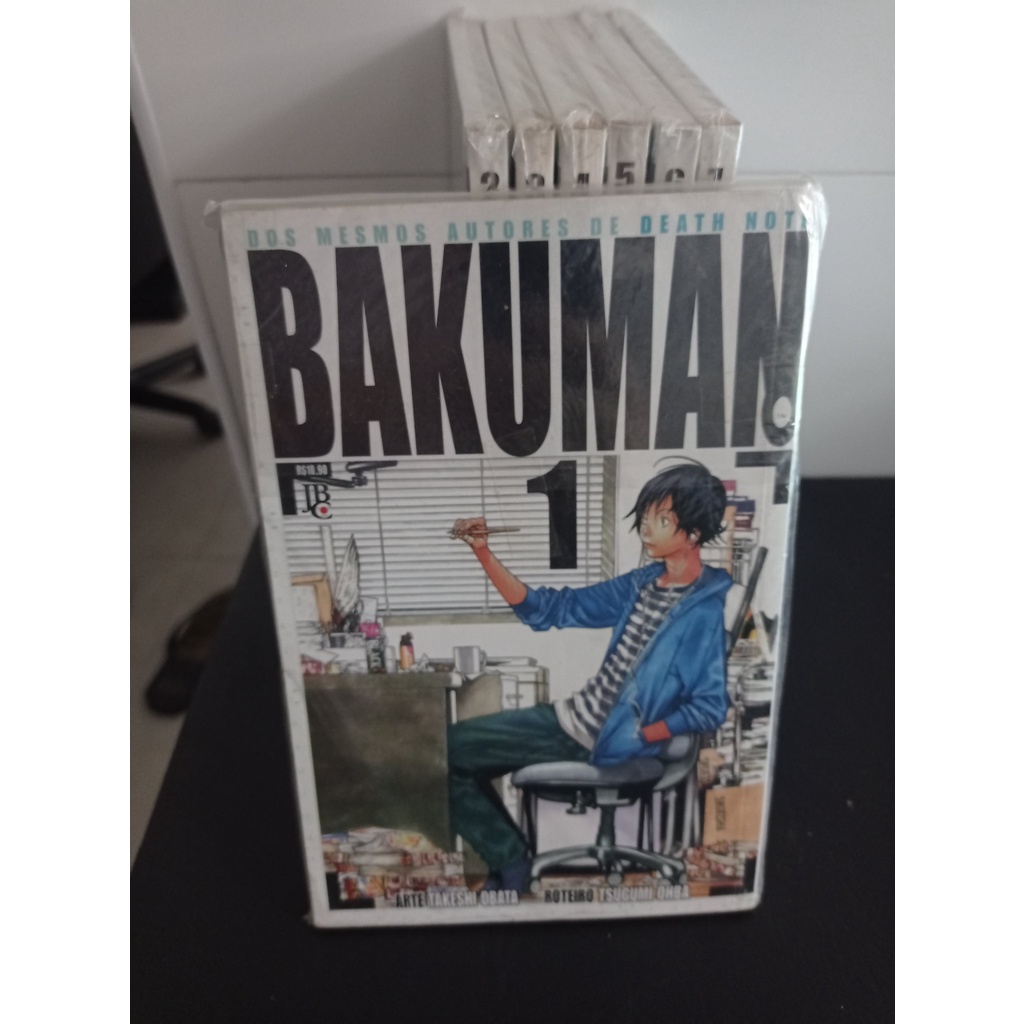 COLEÇÃO MANGÁS BAKUMAN VOLUMES 1 AO 7 - DOS MESMOS AUTORES DE DEATH ...