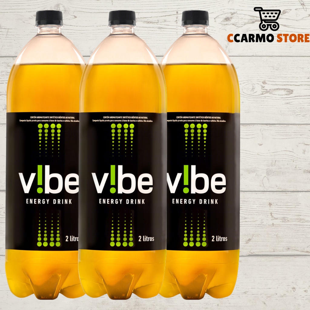 Kit 3 Energético Vibe Energy Drink 2 Litros | Shopee Brasil