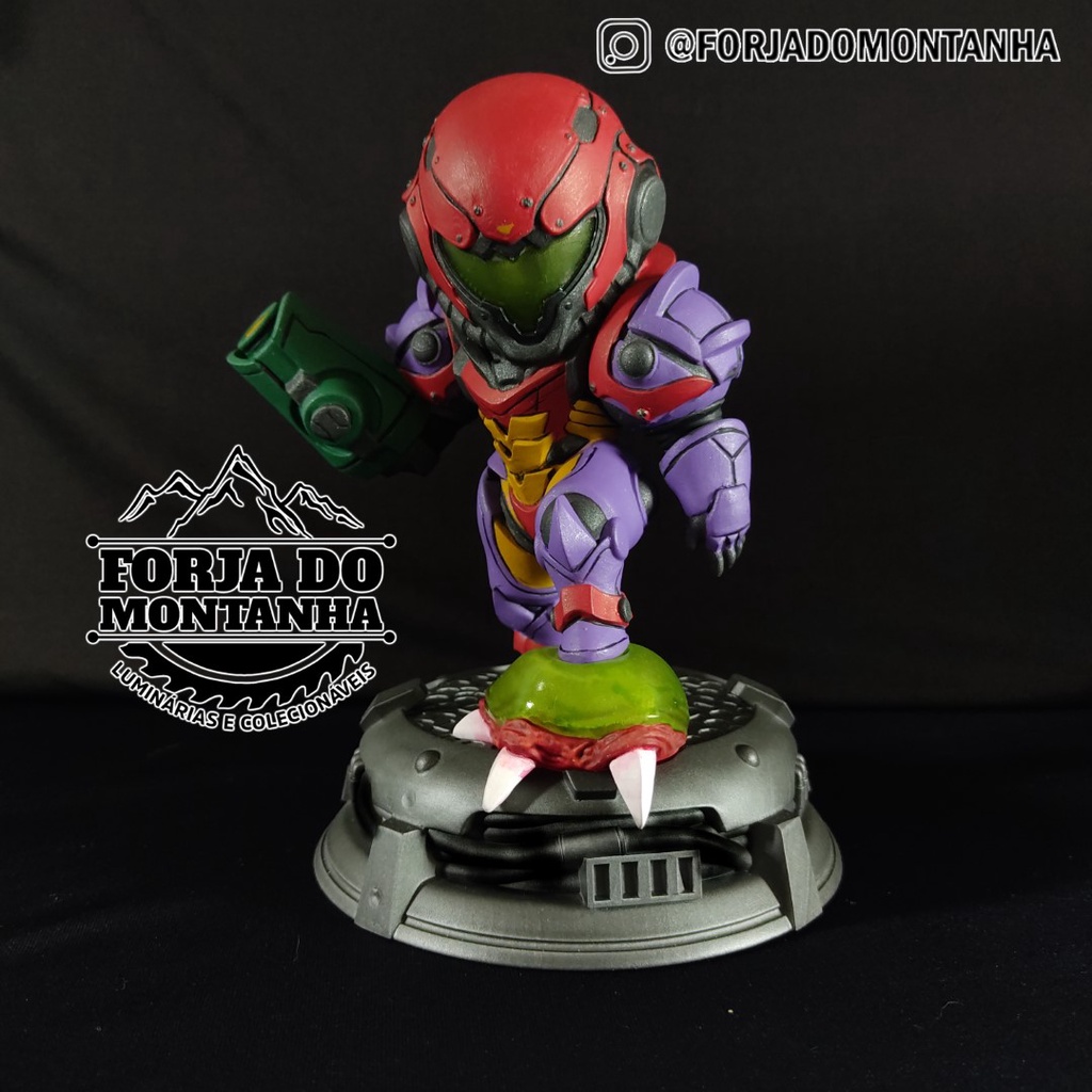 Samus Aran - Chibi Style - Estatueta Metroid | Shopee Brasil