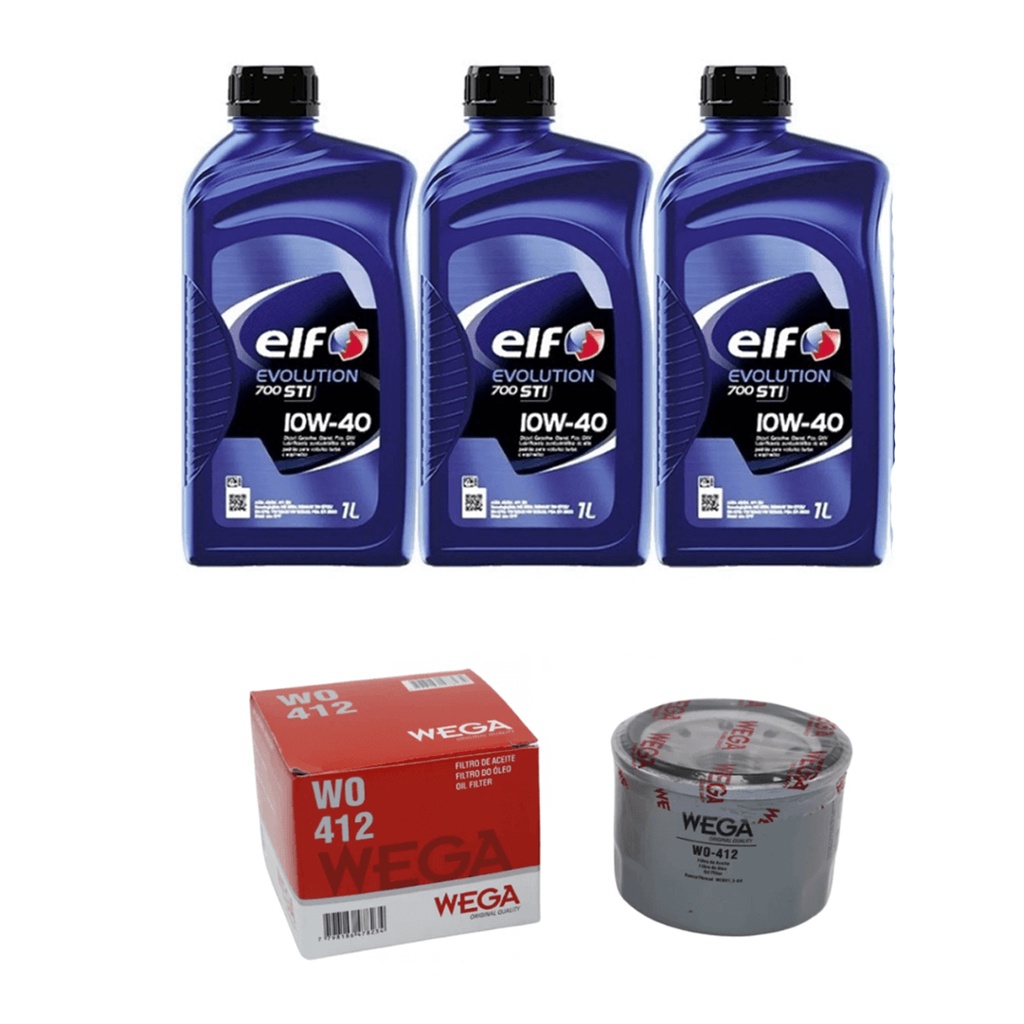 Kit Filtro Troca De Óleo Renault Kwid 1.0 12v 3cil Elf 10w40 | Shopee ...