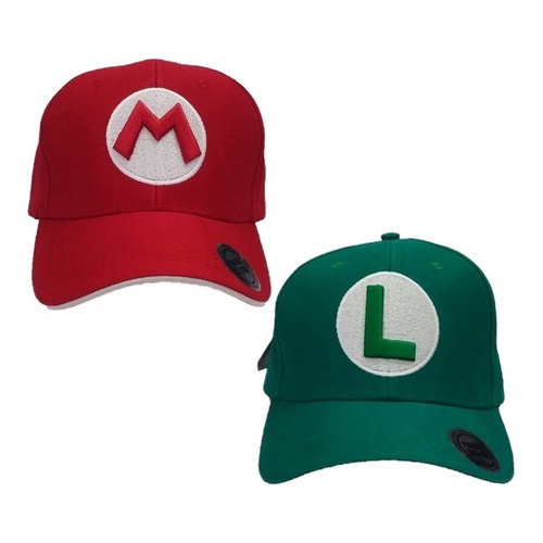Boné Luigi / Super Mario Bross Infantil e Adulto Bordado | Shopee Brasil