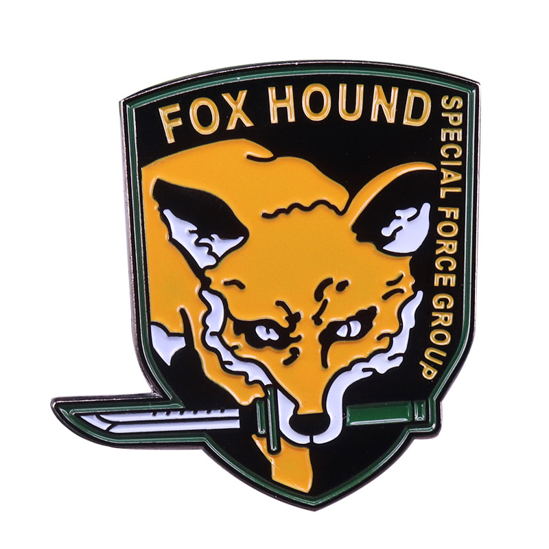 Engrenagem Metálica Foxhound Metal Gear Sólido Cosplay Pin Badge ...