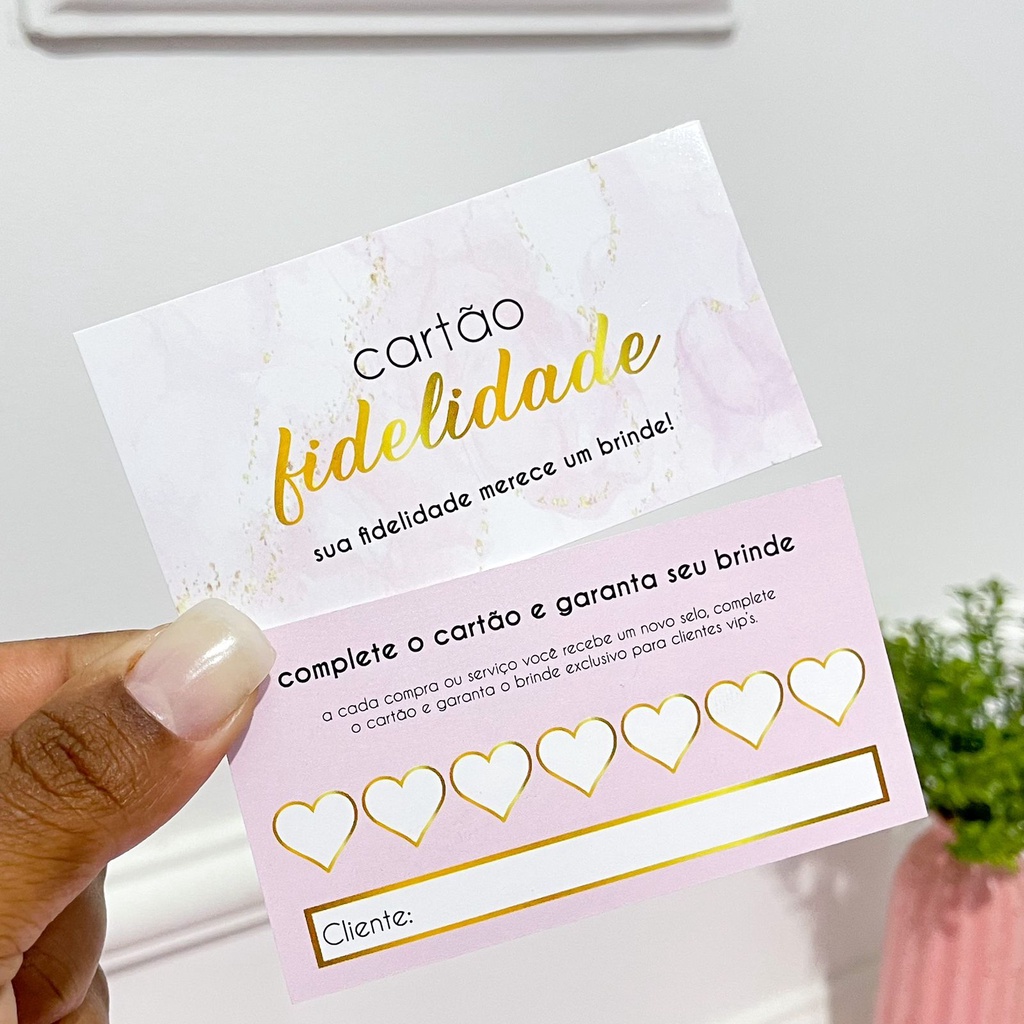 50 Cartão fidelidade - Cliente Vip - Pronta entrega | Shopee Brasil