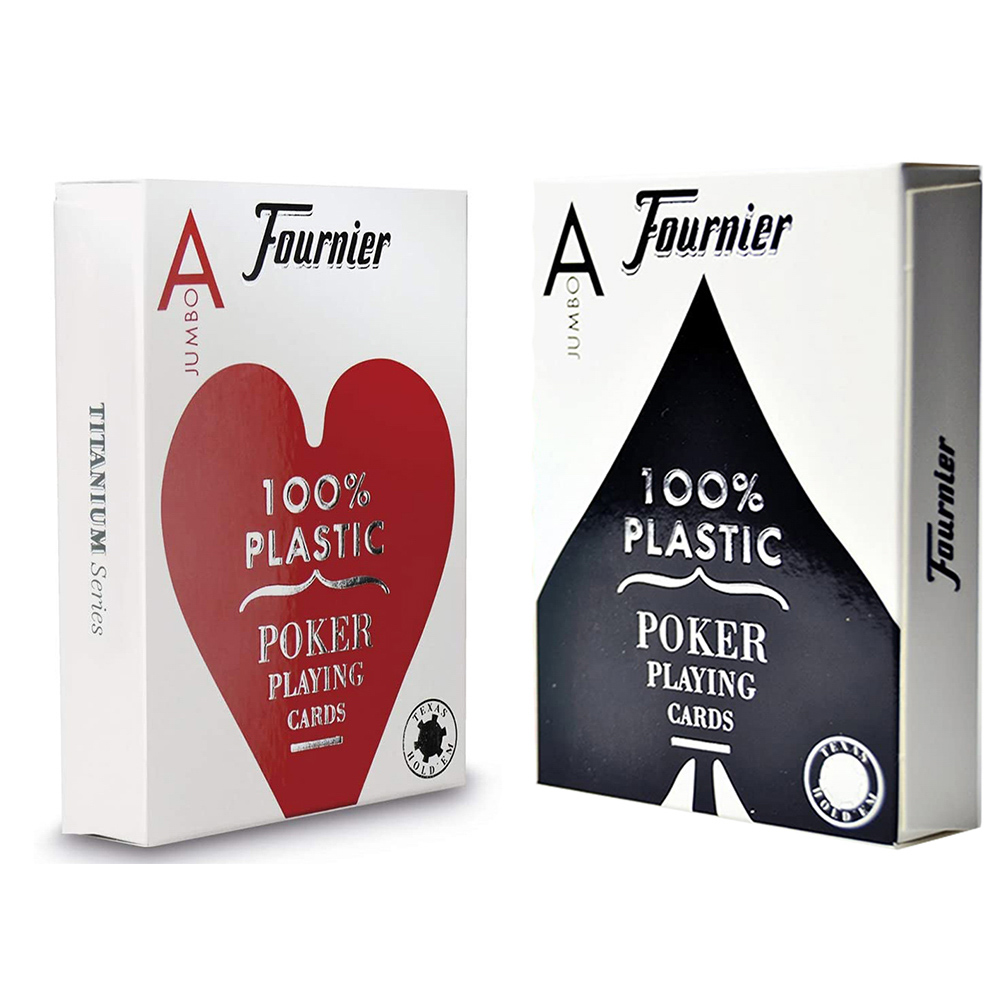 Baralho Fournier 2800 Black e Vermelho (2 Decks) | Shopee Brasil