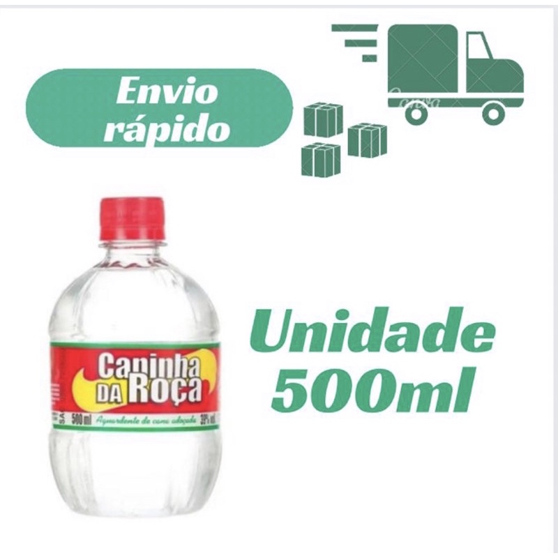 Aguardente Caninha da Roça 500ml Original Pet Cachaça | Shopee Brasil
