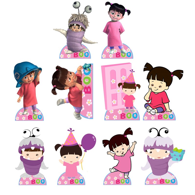 boo monstros s.a kit decoração de festa infantil 10 display de 20cm ...