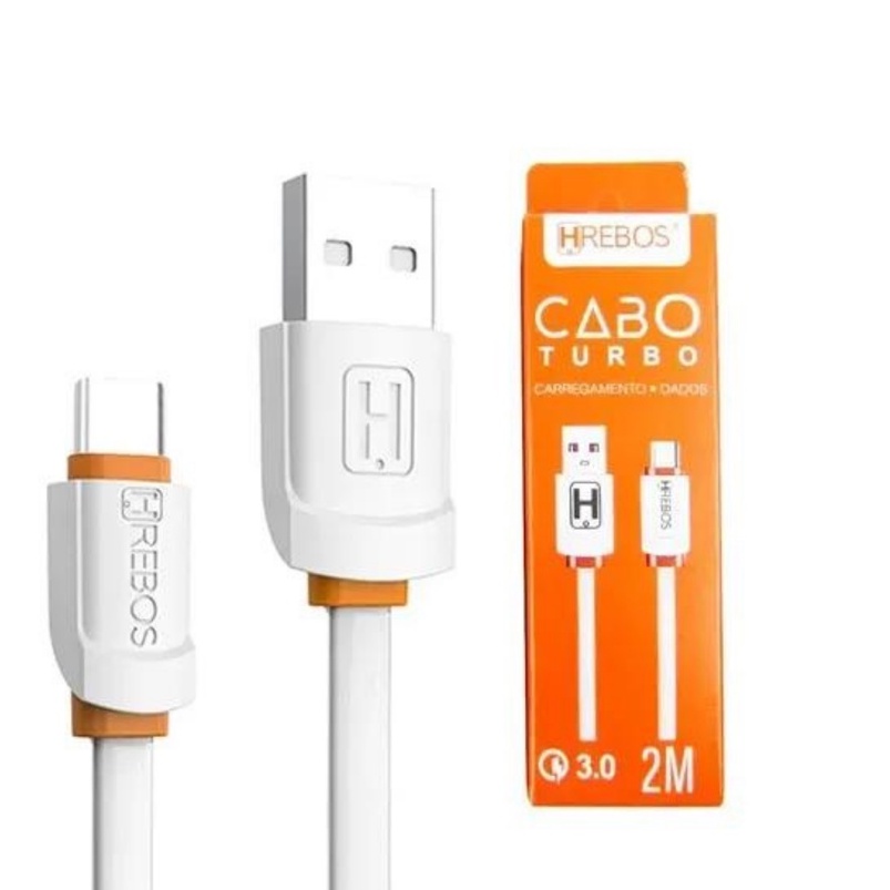 Cabo USB Tipo C TURBO Carga rápida resistente 100% Original 2 METROS ...